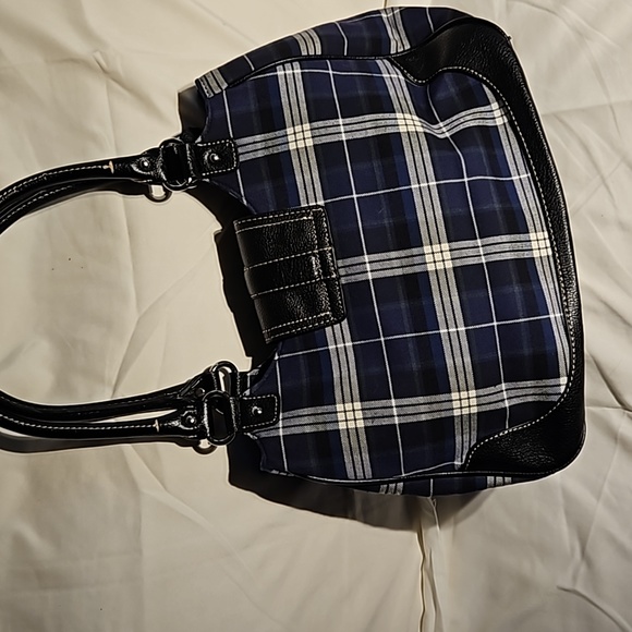 Chaps | Bags | Chaps Ralph Lauren Blue Plaid Purse | Poshmark